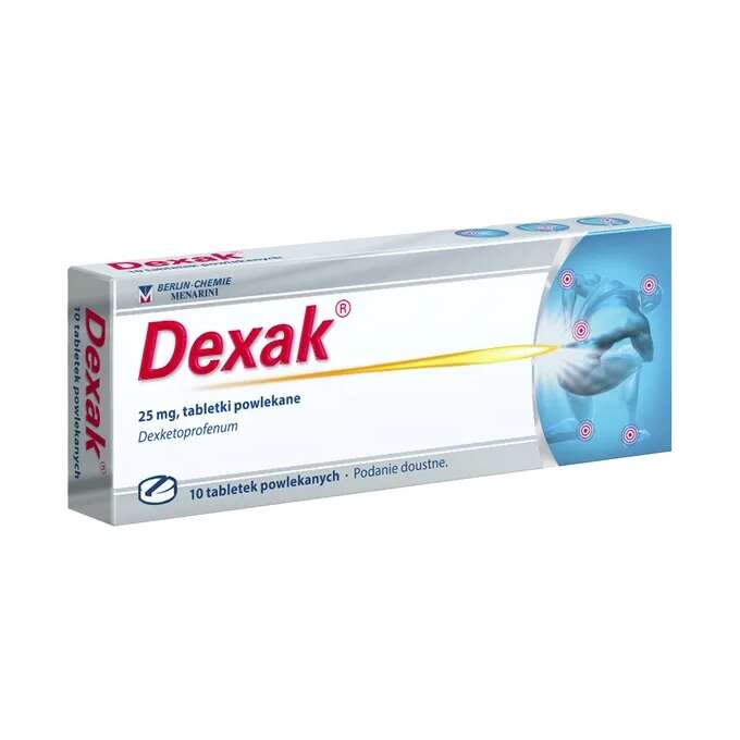 Dexak 25mg, 10 tabletek - Długi termin ważności! - A-Manada