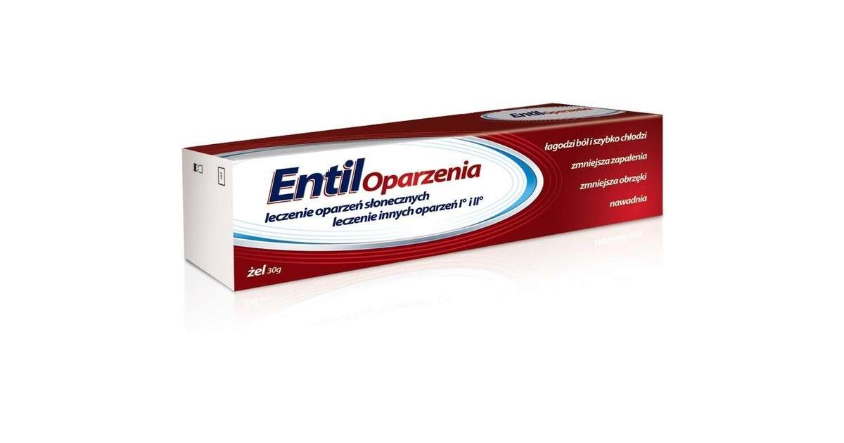 Entil, żel na oparzenia, 30g - PUNKT APTECZNY www.a-manada.pl