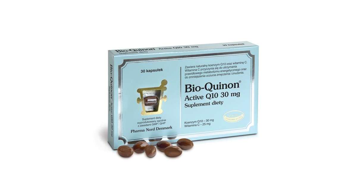Bio-Quinon Active Q10 30mg 30 kapsułek - PUNKT APTECZNY www.a-manada.pl