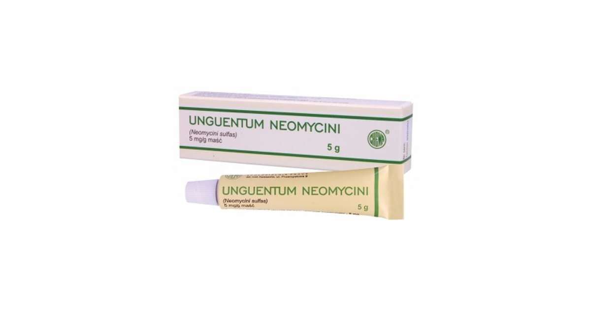 Unguentum Neomycini, maść 5mg/1g, 5g - PUNKT APTECZNY www.a-manada.pl