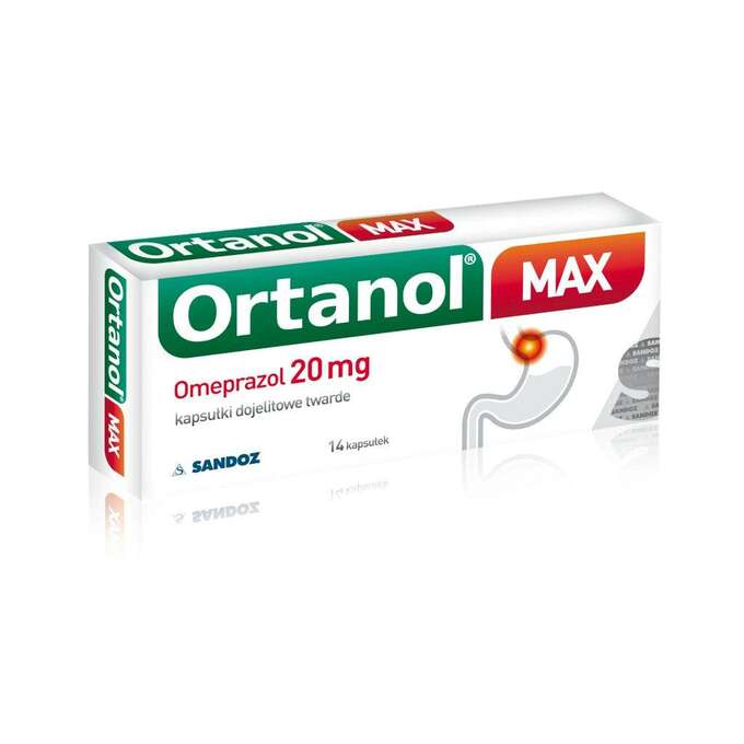 Ortanol Max 20mg, 14 kapsułek - PUNKT APTECZNY www.a-manada.pl