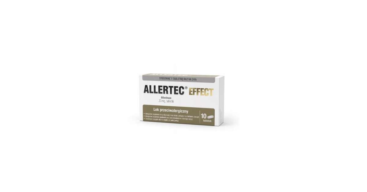 Allertec Effect 20mg, 10 tabletek