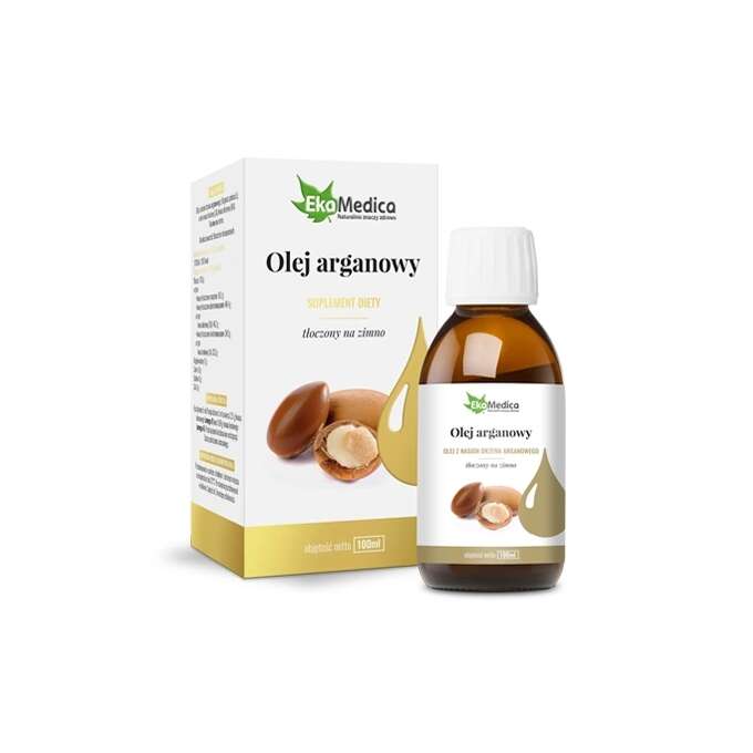 Olej arganowy tłoczony na zimno, 100 ml - PUNKT APTECZNY www.a-manada.pl