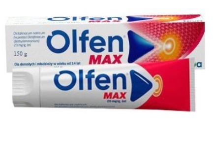 Olfen MAX, żel 20 mg/g, 150g - Długi termin ważności! - A-Manada