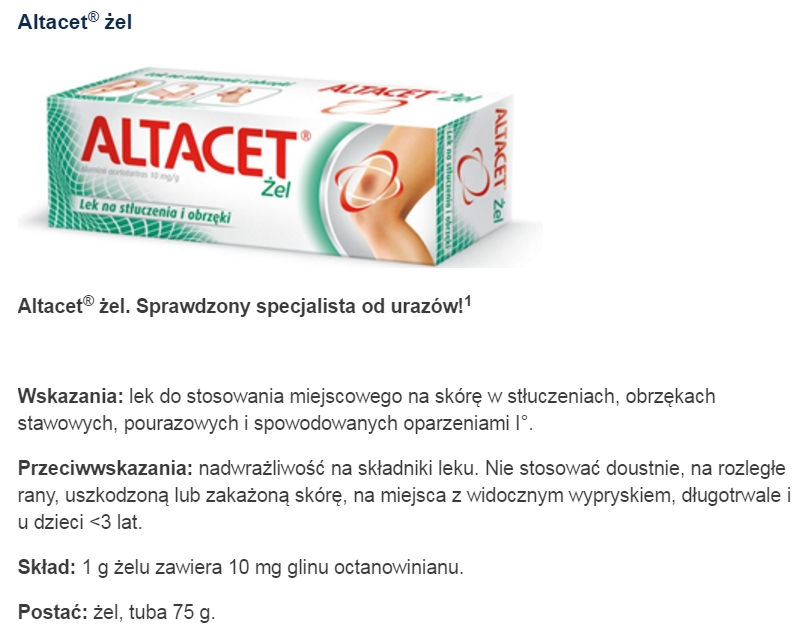 Altacet żel 75g